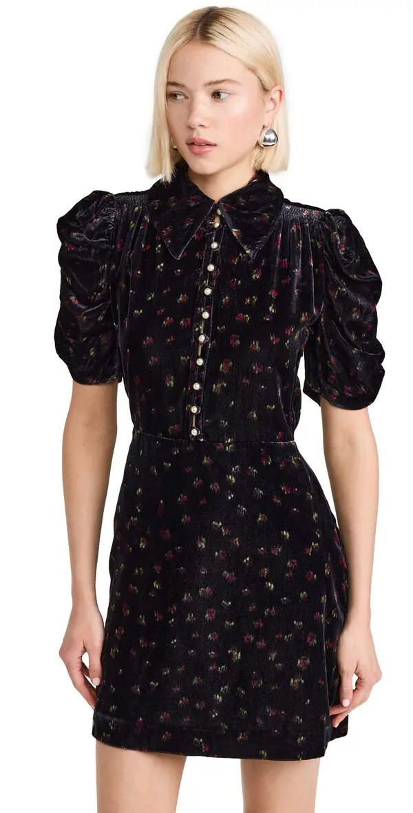 mini dress flare sleeves DROP-SLEEVE FLARE MINI DRESS