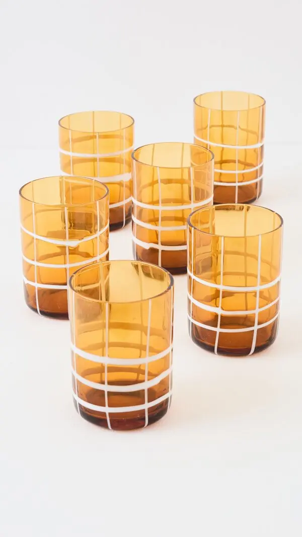 ZAFFERANO Twiddle Tumbler Set Of 6
