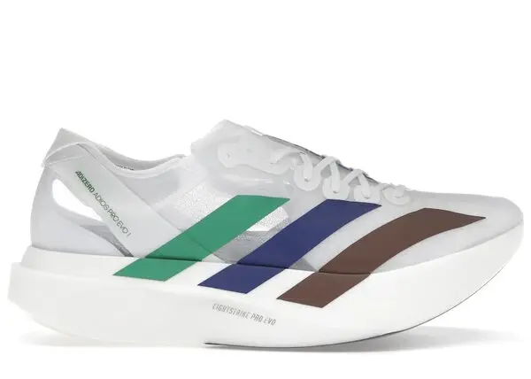 Adidas Adizero Adios Pro Evo 1 Pharrell Earth Sneakers - Semi Lucid Blue/preloved Brown/semi Court Green
