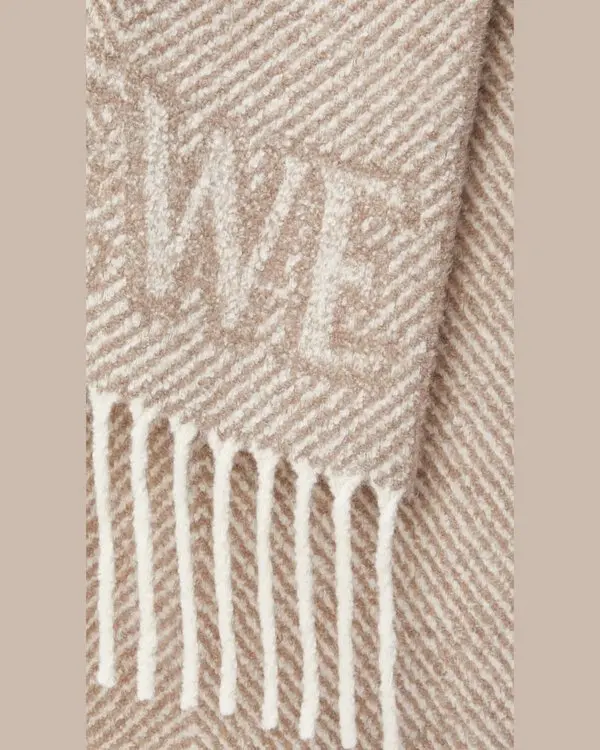 Loewe Logo Fringe Wool-blend Scarf