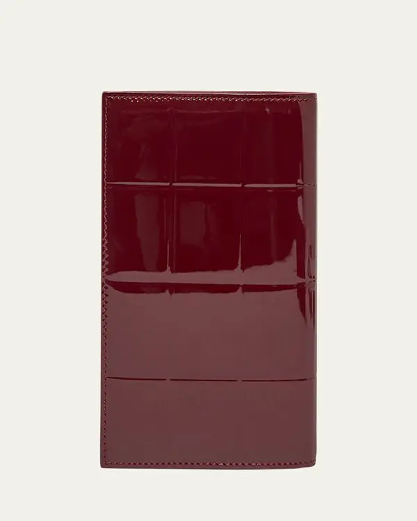 Saint Laurent - Passport Holder In Quilted Patent Leather