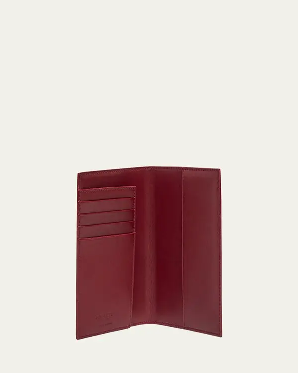 Saint Laurent - Passport Holder In Quilted Patent Leather