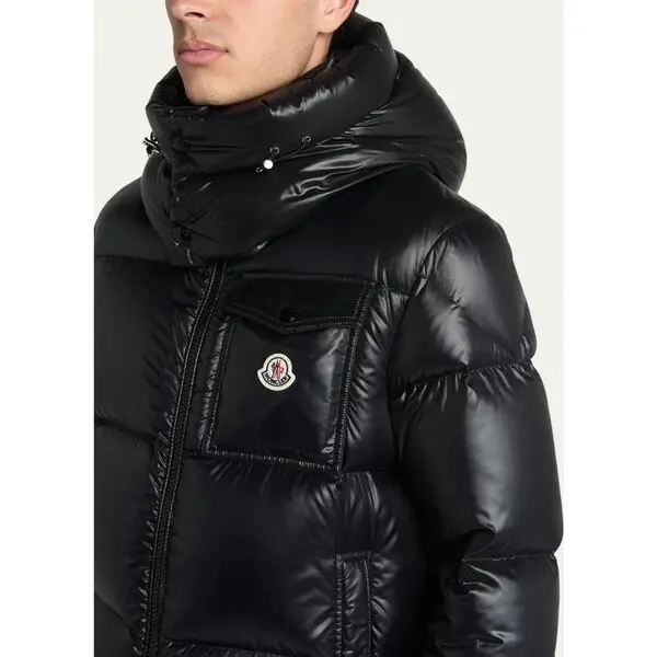 Moncler Montbeliard Short Down Jacket - Black Matte