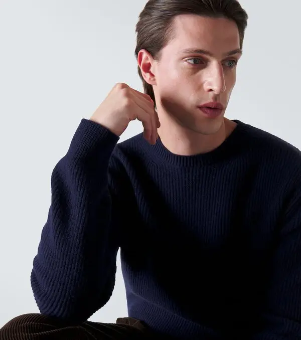 Zegna Ribbed-knit Cashmere Sweater