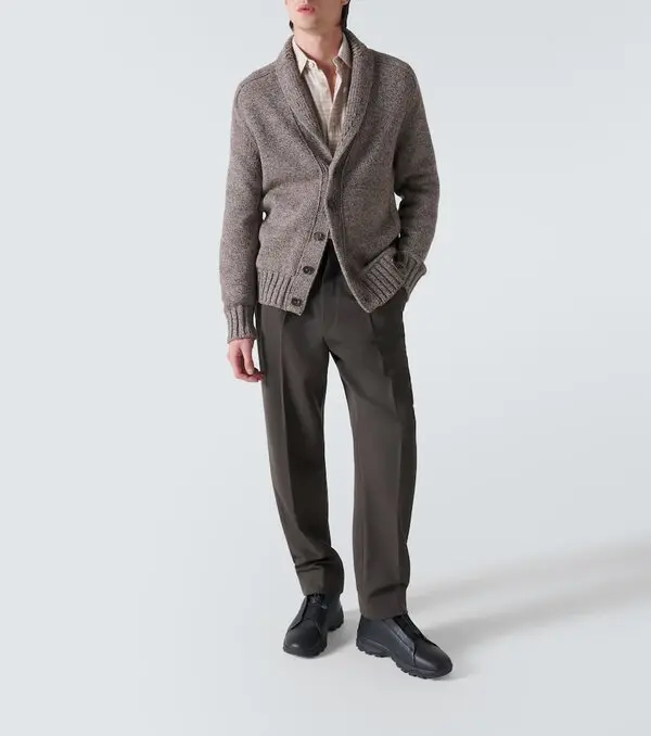 Zegna Checked Cotton Flannel Shirt