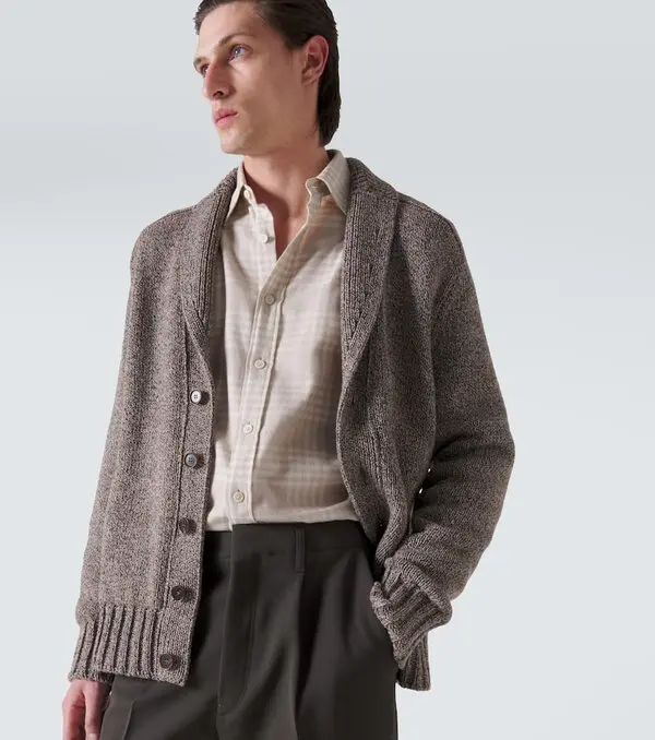 Zegna Checked Cotton Flannel Shirt