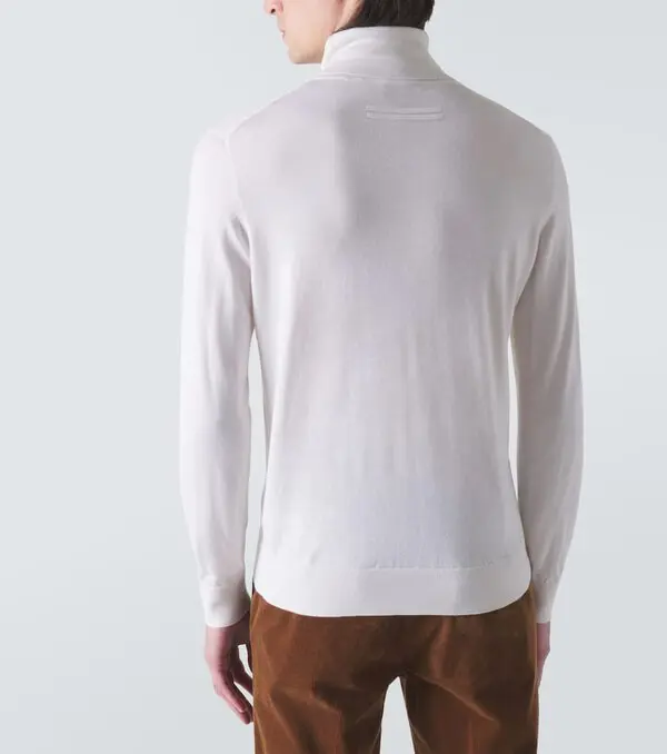 Zegna Cashseta Turtleneck Top