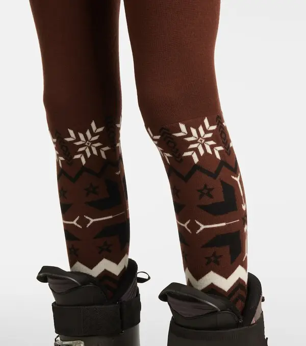 Perfect Moment Nordic Intarsia High-rise Wool Leggings
