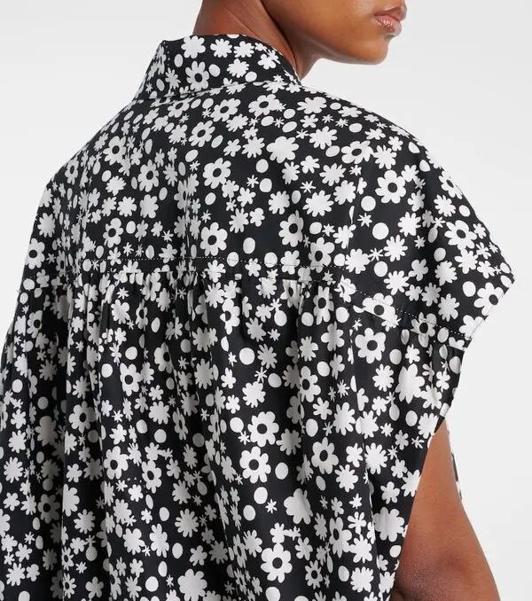 Marni Printed Cotton Poplin Shirt - Black