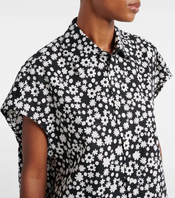 Marni Printed Cotton Poplin Shirt - Black