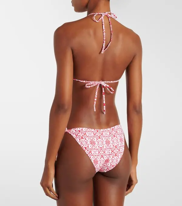 Melissa Odabash Cancun Floral Bikini Top - White