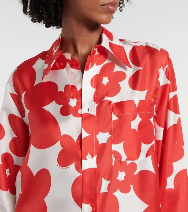 Marni Printed Silk Shirt
