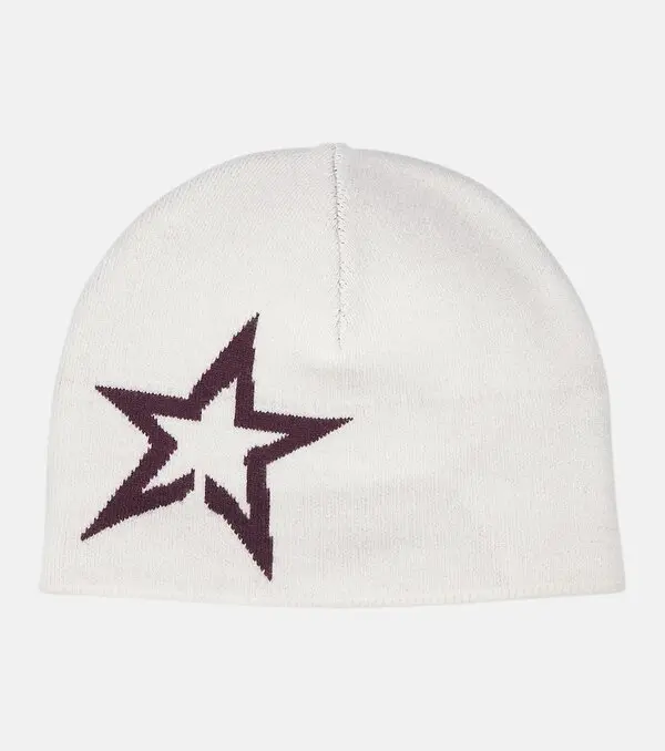 Perfect Moment Printed Wool Beanie - White