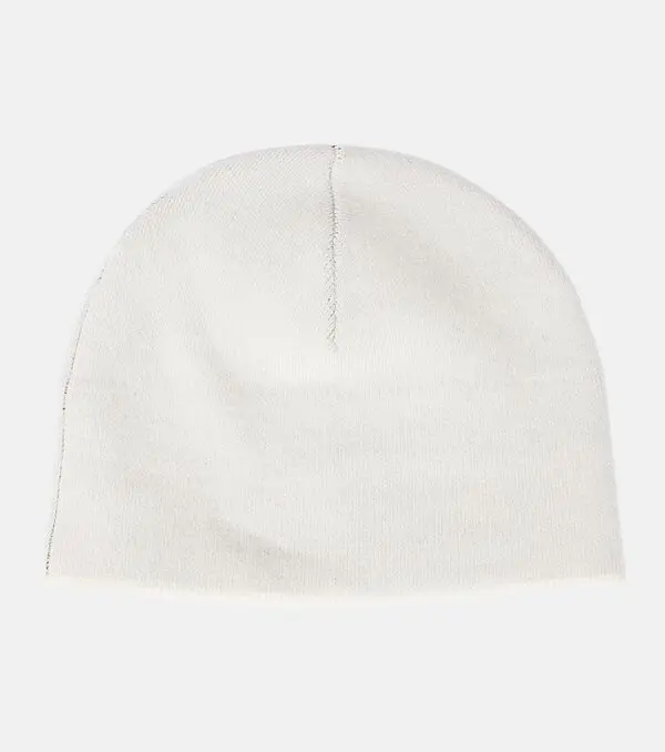 Perfect Moment Printed Wool Beanie - White