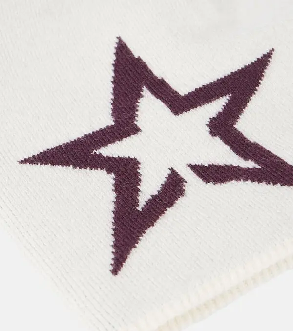 Perfect Moment Printed Wool Beanie - White