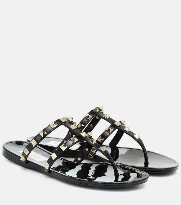 Valentino Garavani Rockstud Thong Slides