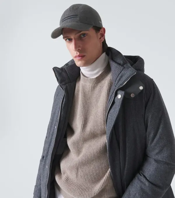 Zegna Cashmere Baseball Cap