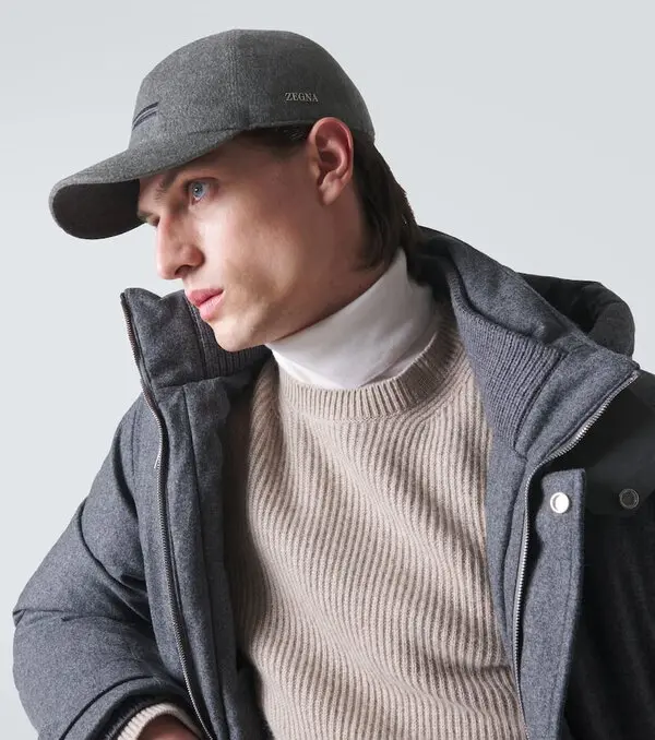 Zegna Cashmere Baseball Cap