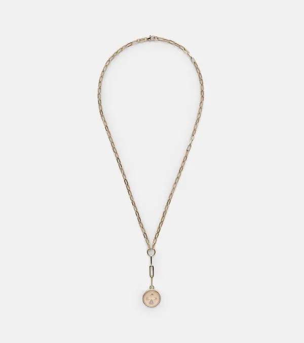 FOUNDRAE Clip Chain Necklace With Diamonds - Gold