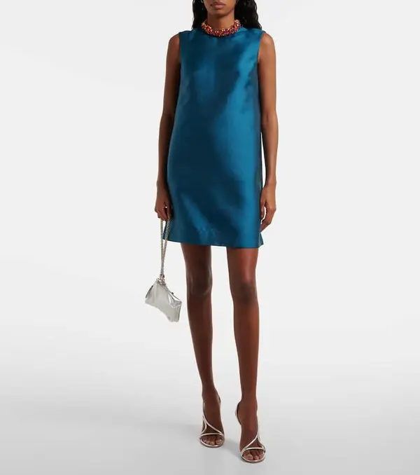 ALEMAIS Beaded Mini Dress