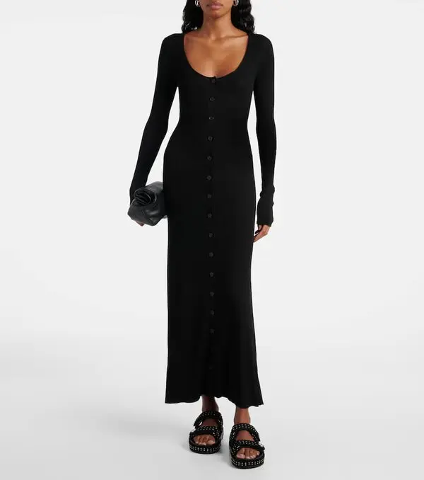 Tory Burch Kira Studded Suede Sandals - Black