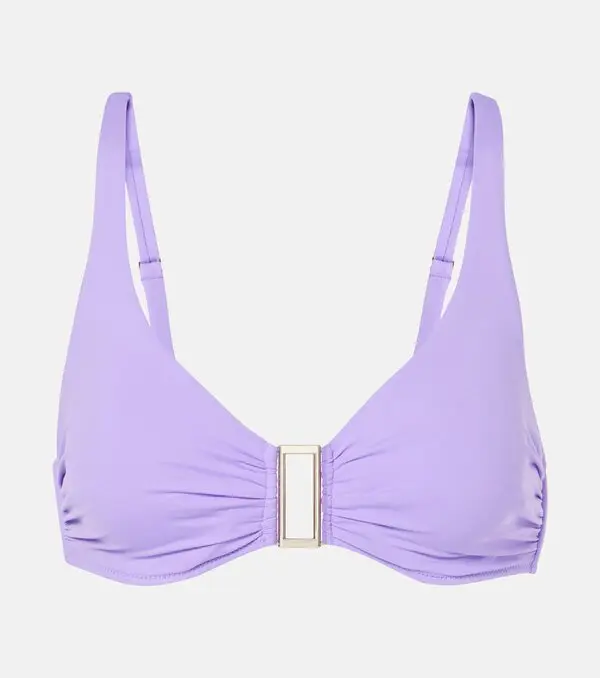 Melissa Odabash Bel Air Ring-detail Bikini Top - Purple