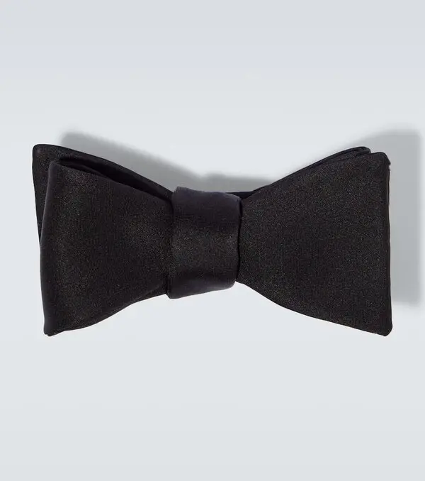Loro Piana Silk Bow Tie - Black