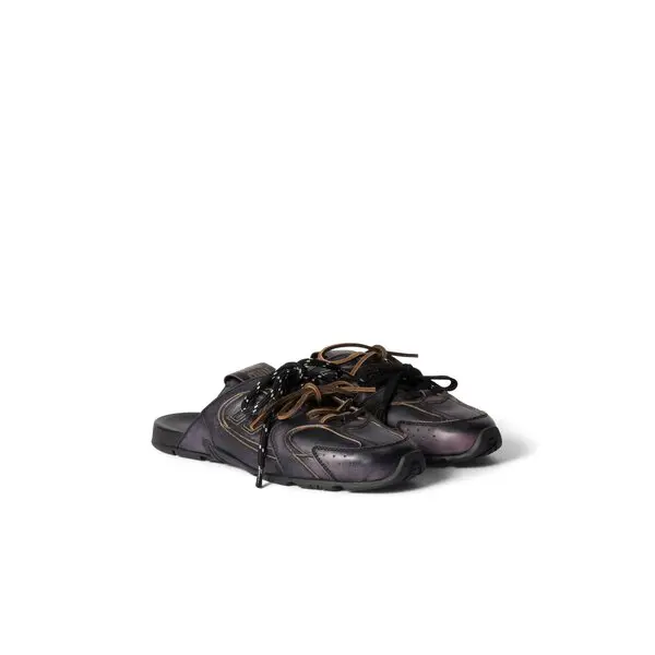 Miu Miu X New Balance 530 Sl Deco Mules - Black