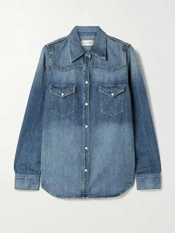 NILI LOTAN Travis Denim Shirt