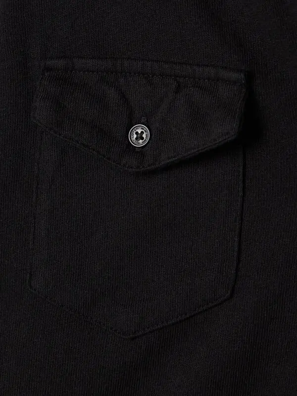 NILI LOTAN Liam Cotton-jersey Shirt - Black