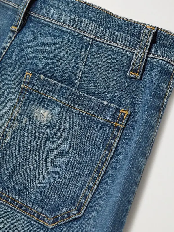 NILI LOTAN Florence High-rise Flared Jeans - Blue