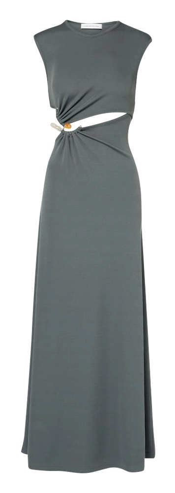 Christopher Esber Concave Stone Maxi Dress - Grey