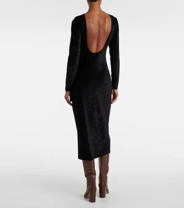 Polo Ralph Lauren Velvet Midi Dress