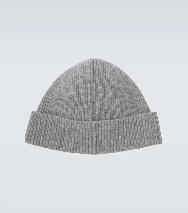 Zegna Ribbed-knit Cashmere Beanie - Grey