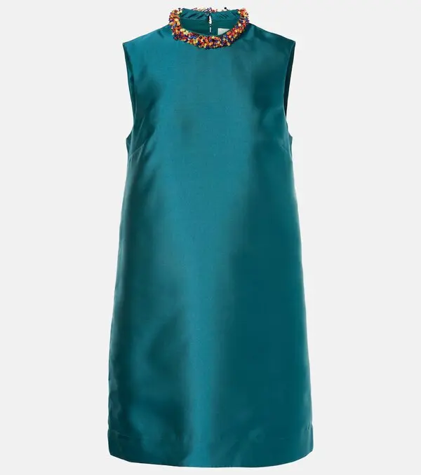 ALEMAIS Alémais Beaded Minidress - Green