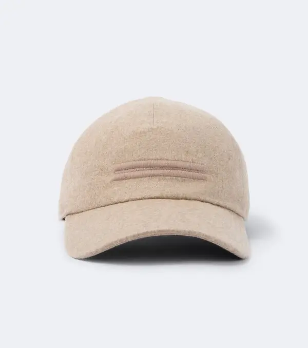 Zegna Cashmere Baseball Cap - Beige