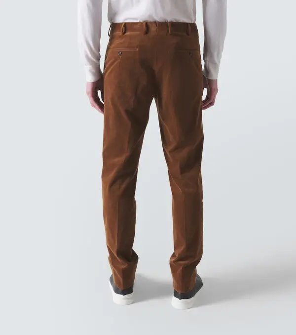 Zegna Cotton And Cashmere Corduroy Slim Pants
