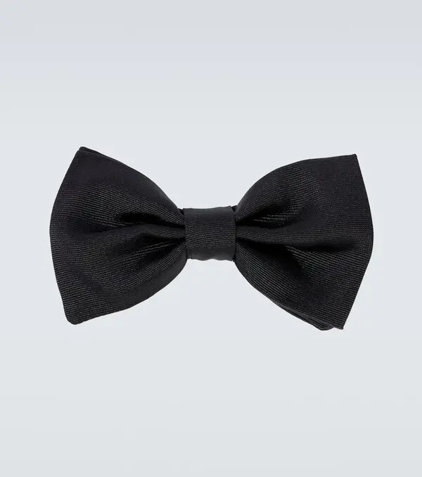 Loro Piana Silk Bow Tie - Black