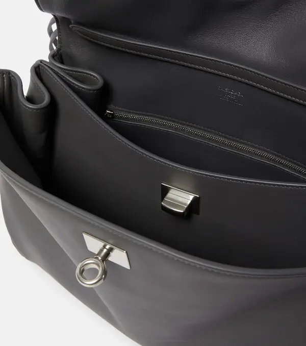 Balenciaga Rodeo Medium Leather Tote - Grey