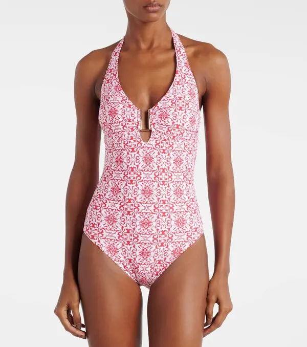 Melissa Odabash Tampa Floral One-piece Swimsuit - White