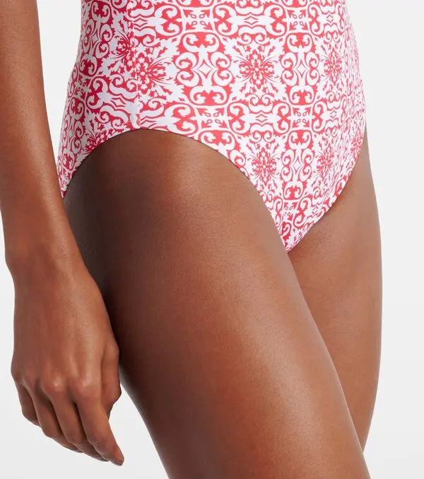 Melissa Odabash Tampa Floral One-piece Swimsuit - White