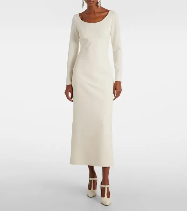 Safiyaa Bridal Gullu Caped Midi Dress