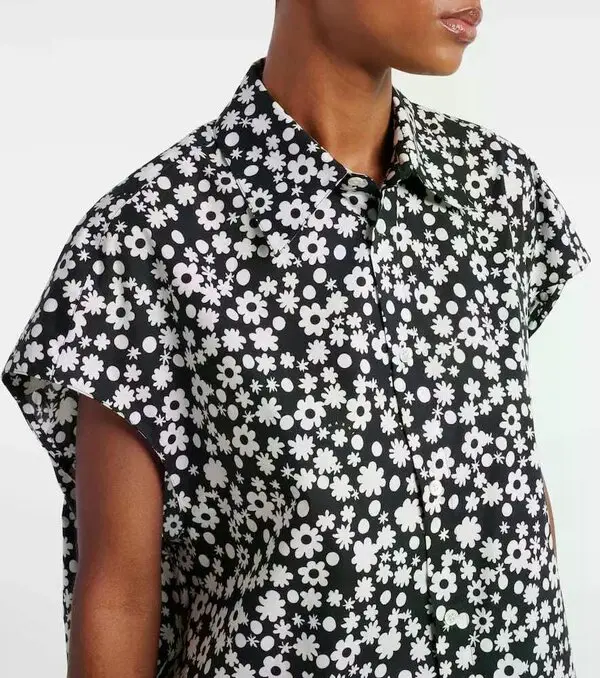 Marni Printed Cotton Poplin Shirt - Black