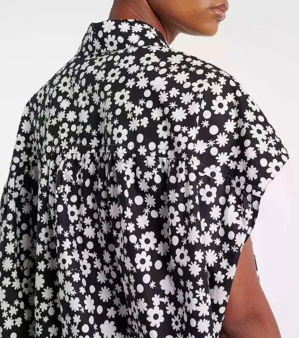 Marni Printed Cotton Poplin Shirt - Black