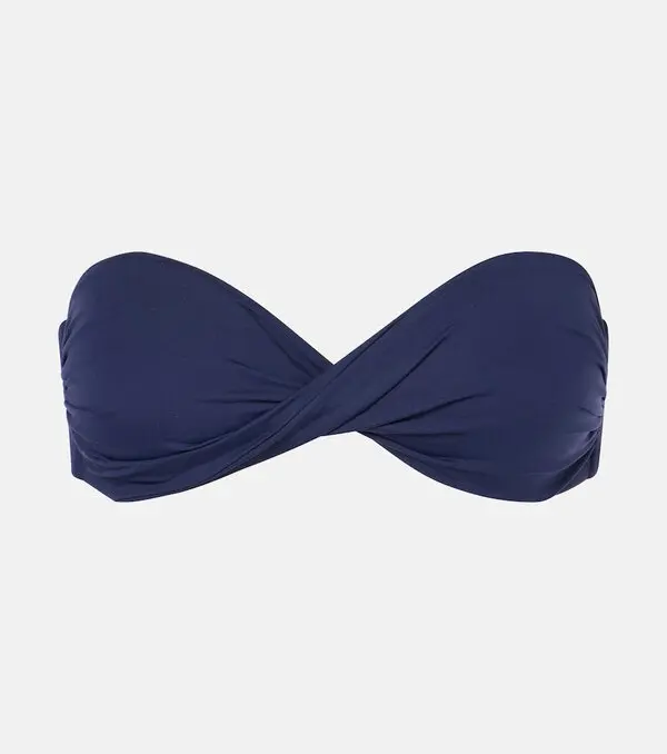 Melissa Odabash Martinique Strapless Bikini Top - Blue