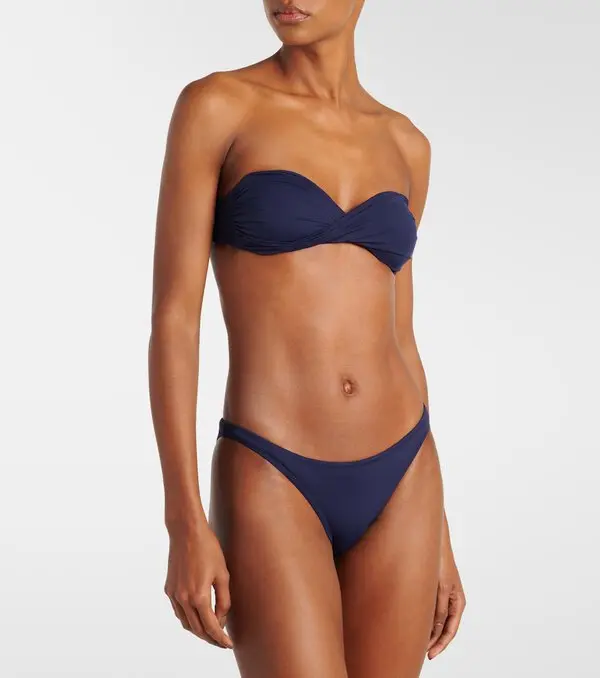 Melissa Odabash Martinique Strapless Bikini Top - Blue