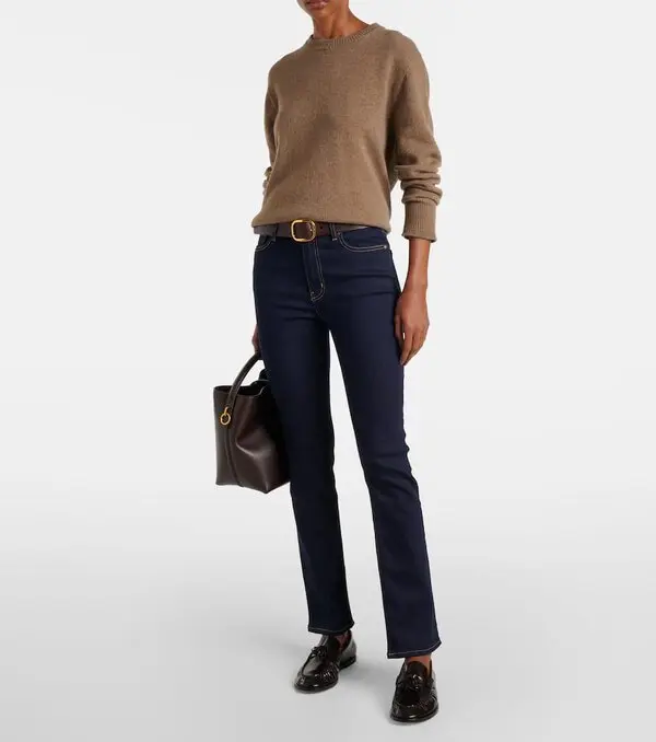 FRAME Le High Straight Long Jeans