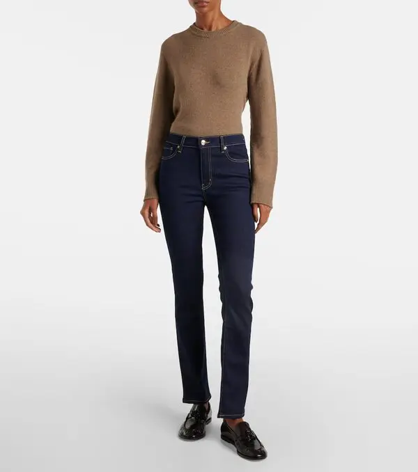 FRAME Le High Straight Long Jeans