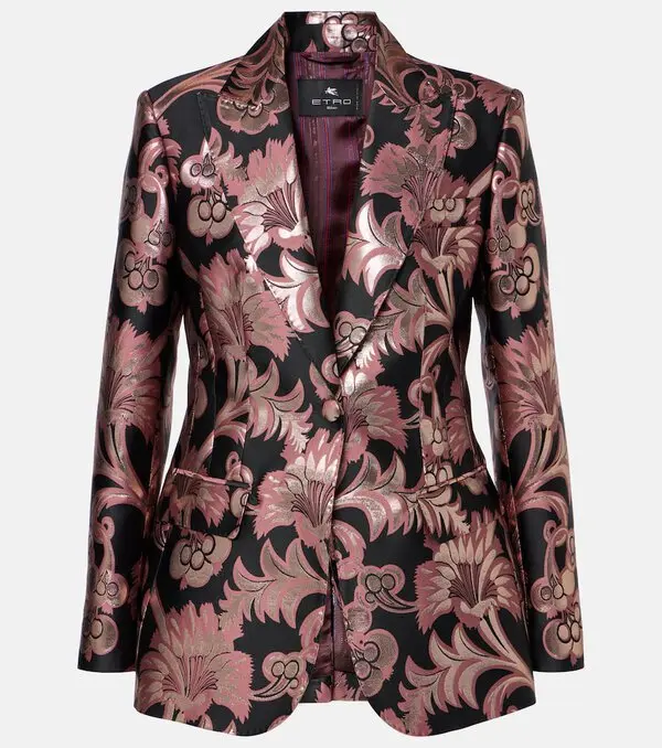 Etro Floral Jacquard Blazer