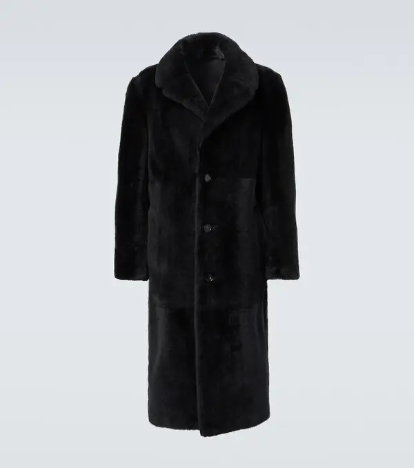 Loro Piana Emiliano Shearling Coat - Black